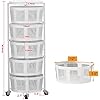 Amazon.com: Flesser Rotating Baskets Storage Rack 5 Tier Round Kitchen ...