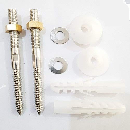 Om Stainless Steel Rack Bolt for Wash Basin Wall Bolt Toilet Commode ...