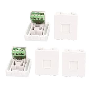 ZHuidjo 5Pcs RJ11 8P4C Phone Coupler Connector Modular Socket for 128 ...