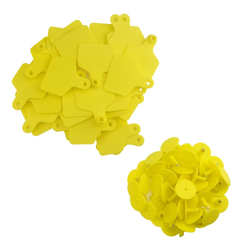 Snapklik.com : WMYCONGCONG 100 Sets Livestock Identification Blank Ear ...