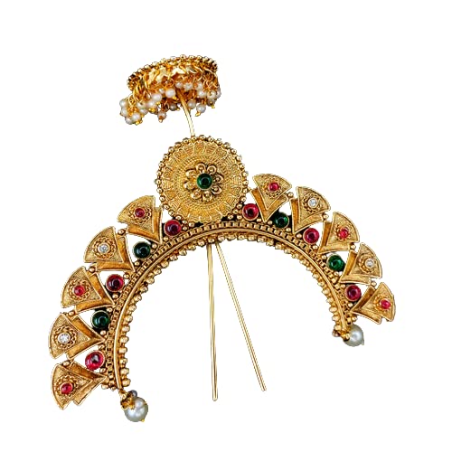 Hayagi Women's Copper Maharashtrian Ambada Juda Pin/Khopa Pin Antique ...