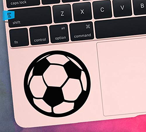 SIGN EVER Soccer Ball Football Logo Stickers for Laptop Trackpad 15.6 ...