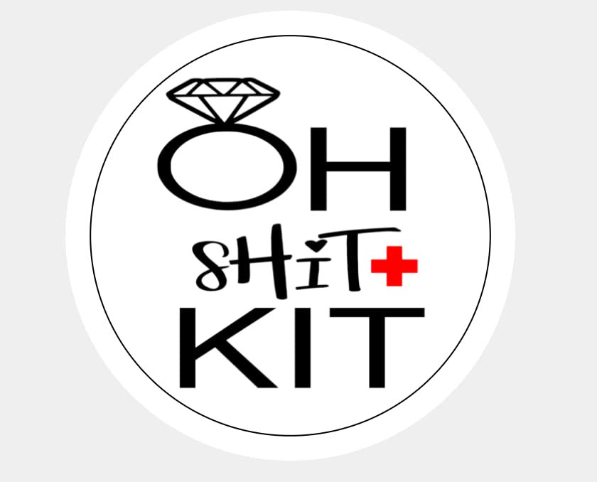 Amazon.com: Oh Shit Kit Hangover Stickers, Bachelor Bachelorette ...