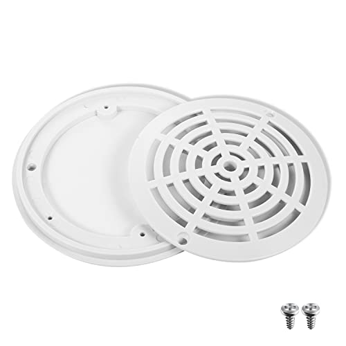 LUTER Main Drain Cover, Diameter 8 Inch Pool White Durable Drain Cover ...
