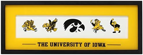 Amazon.com: University of Iowa Logo Evolution Framed Wall Decor - Large ...