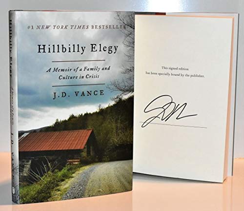 Hillbilly Elegy AUTOGRAPHED by J.D. Vance (SIGNED EDITION) : J.D. Vance ...