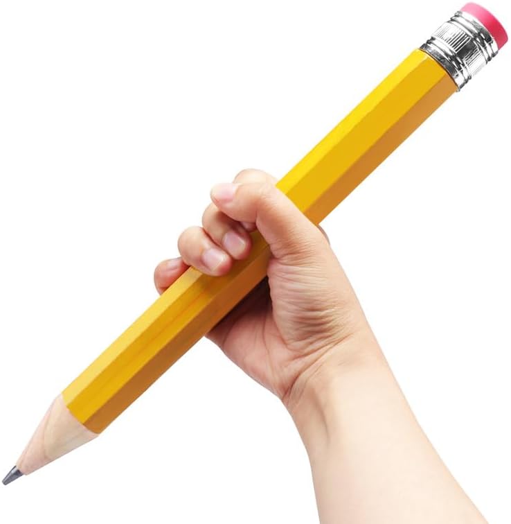 Amazon.com : OOTDAY Wood Jumbo Pencil, 13.4 Inch Big Pencil, Big Pencil ...