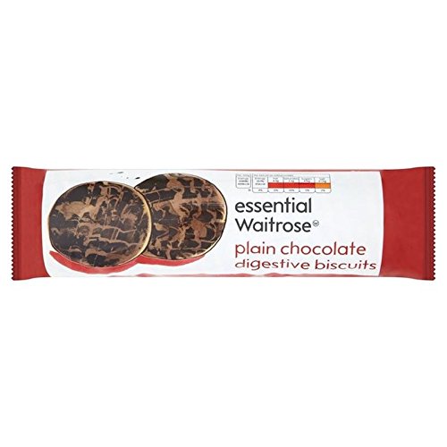 Amazon.com: Plain Chocolate Digestive Biscuits essential Waitrose 400g ...