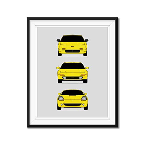 Amazon.com: Custom Car Posters History of Toyota MR2 Generations and ...