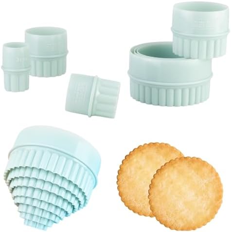 KitchenCraft KC7PASTRY Double Sided Pastry Cutters Set with Fluted ...