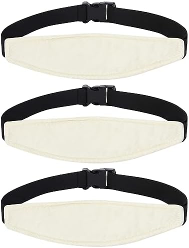Amazon.com: 3 Pieces Baby Car seat Head Support - Head Band Strap ...
