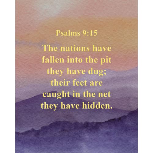 Amazon.com: The Nations Have Fallen Into The Pit Bible Verses Wall ...