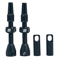 BWSHLF Black Tubeless Presta Valve Stem 60mm / 80mm, Super Light Alloy ...