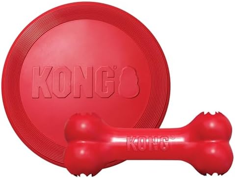 Pet Supplies : KONG Goodie Bone & Flyer - Dog Toys to Enrich Playtime ...