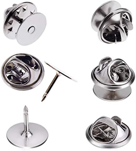 Amazon.com: 240 Pairs Rubber Blank Pin Backs Butterfly Clutch Backings ...