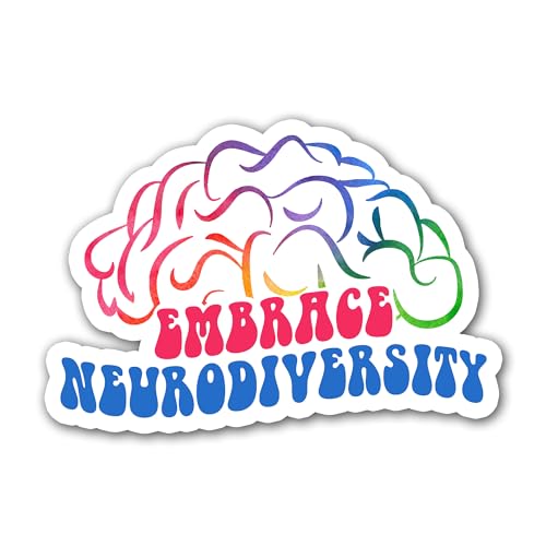 Amazon.com: Embrace Neurodiversity Sticker, Neuroscience Sticker ...