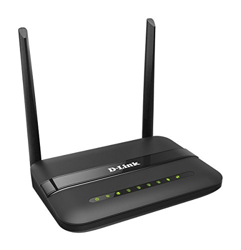 D-Link 2750U /IN /I Wireless-N300 ADSL2 Router with Modem (Black ...