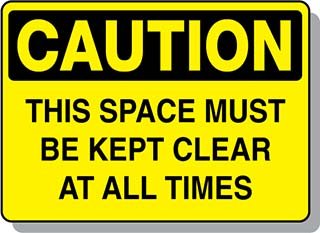 Amazon.com: Beaed - CAUTION This Space Must Be Kept Clear : Industrial ...