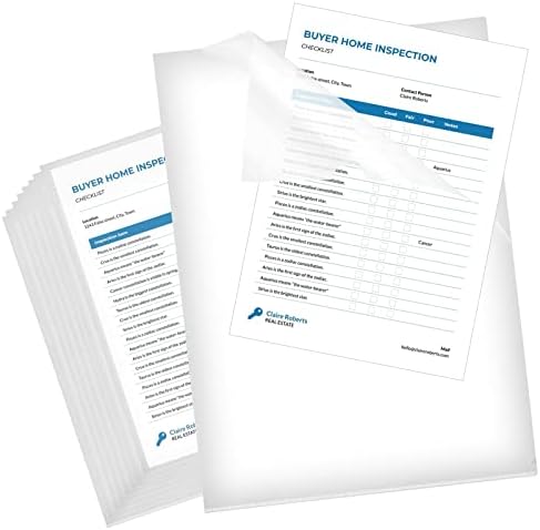 Amazon.com : 12 Pack Tabloid Size Plastic Sleeves Large Page Protectors ...