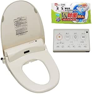 Amazon.co.jp: Toshiba SCS-T260 Hot Water Wash Toilet Seat Pastel Ivory & Toilet Cleaner 2-Piece ...