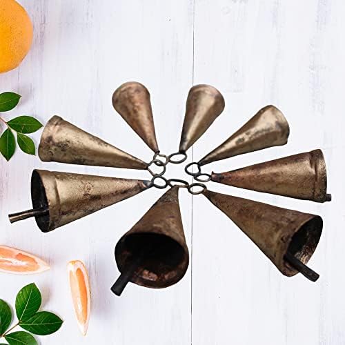 Amazon.com: Mango Gifts Vintage Rustic Iron Tin Bells, Antique Finish ...
