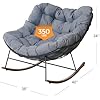 Amazon.com : Grand patio Rocking Chair Outdoor, E-Coated Papasan ...