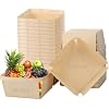 Amazon.com: 1.5 Quart Wooden Berry Baskets 20 Pack Wood Gift Baskets ...