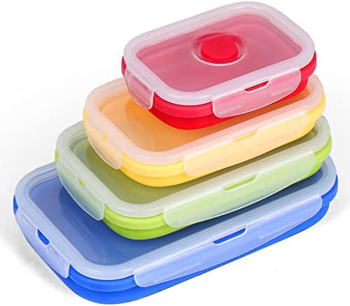Amazon.com: Deke Home - Collapsible Silicone Food Storage Containers ...