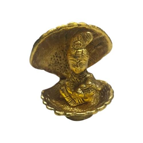 Buy Digipuja Gold Plated Laddu Gopal Ji with Shesh Naag, Bal Gopal Ji ...