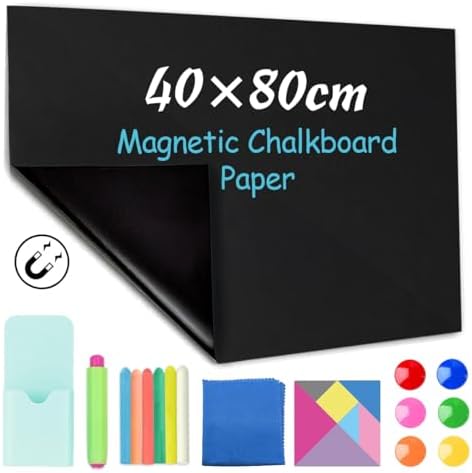 CHMMY Magnetic Chalkboard Contact Paper 40 x 80cm Self Adhesive ...
