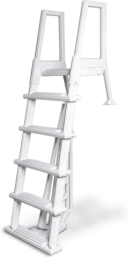 Amazon.com: Poolzilla Pool Step Ladder for Above Ground Pools - Deck ...