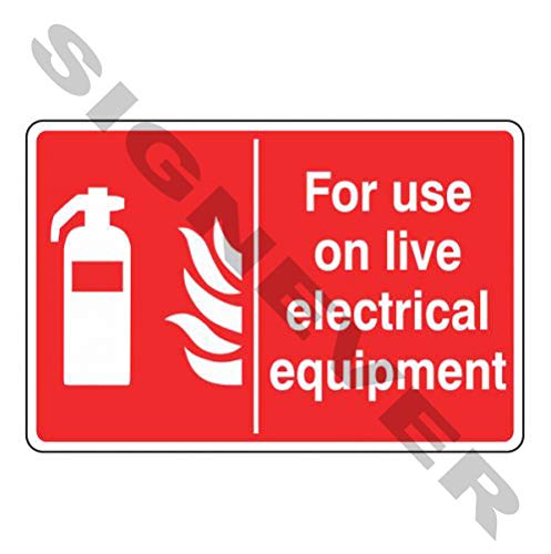 Buy SIGN EVER For Use On Live Electrical Equipment Fire Exit Sign ...