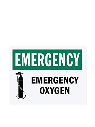 999Store office supplies sunboard Emergency Oxygen sticker signage Sign ...