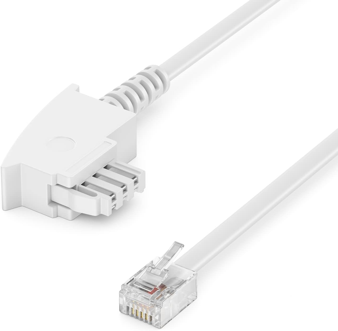 Goobay 50247 TAE-F-Stecker mit Knickschutz / TAE F Telefondose / Zur ...