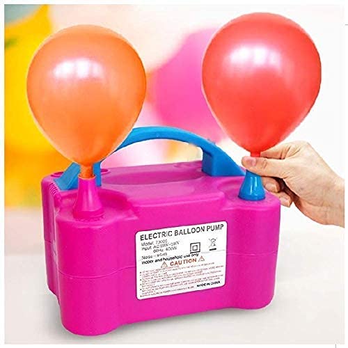 OM Two Nozzles High Power Electric Balloon Inflator Air Pump for ...