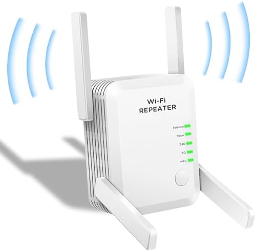WiFi Extender, 2024 New WiFi Repeater, WiFi Amplifier 1200Mbps, 5GHz ...