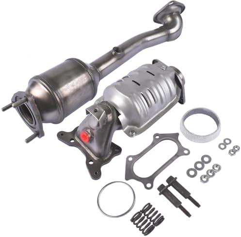 Amazon.com: Front and Rear Three Way Catalytic Converter, Replacement ...