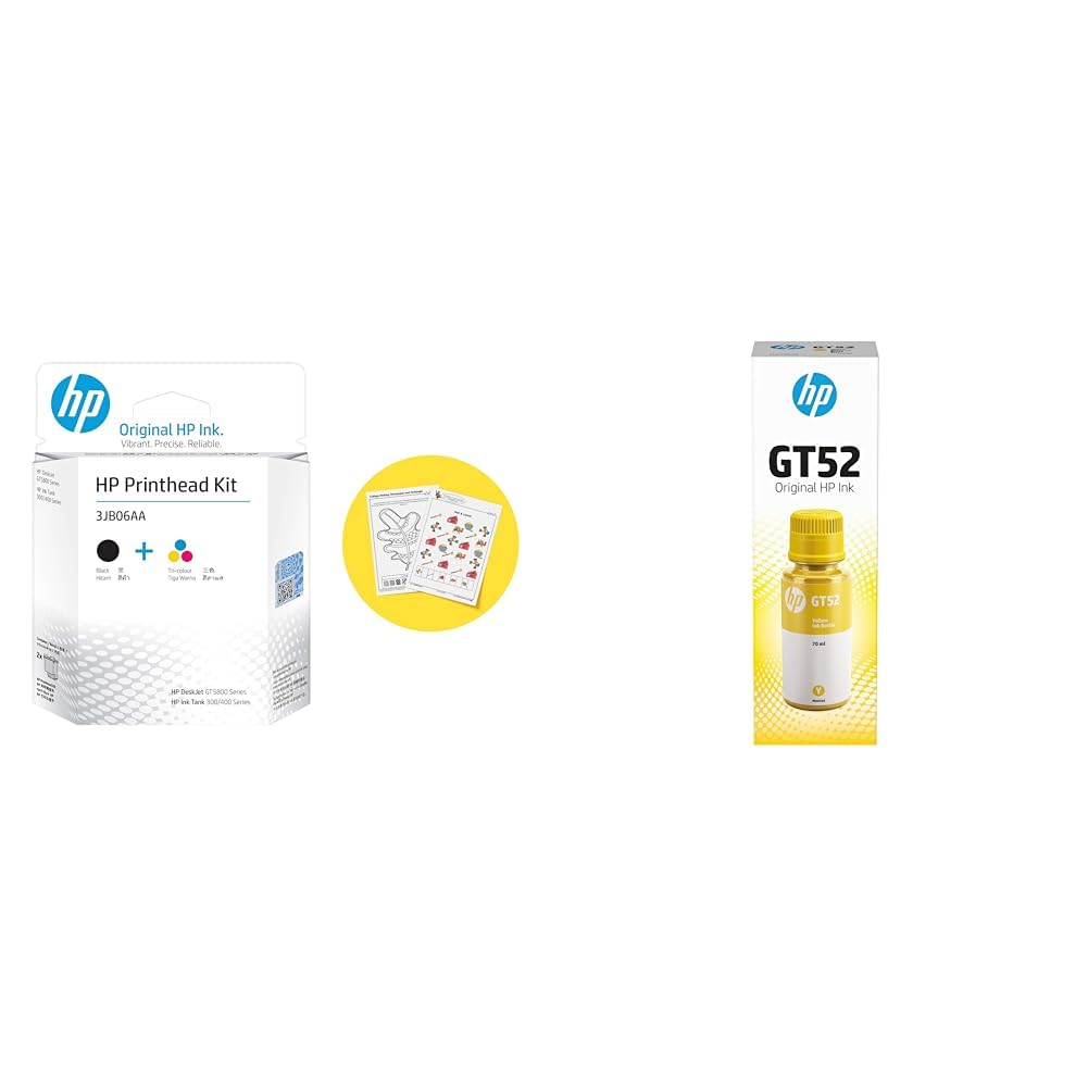 HP Black/Tri-Color Printhead Kit 3JB06AA Deskjet 5800 Series : Amazon.in