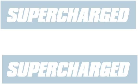 Amazon.com - (2) Supercharged Decal Stickers 11" Sticker Decals