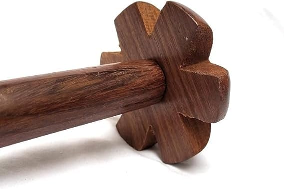 Amazon.com: LUXCKY Round Wooden Masher Whisk Beater, Wooden Mathani ...