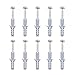 expansion screw tube, 10pcs 10mm x 50mm Plastic Anchor Bolts Expansion ...