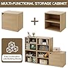 Amazon.com: Dueatib Storage Cube 2 Tiers Natural Stackable Storage ...