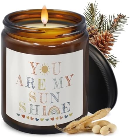 Amazon.com: THDSE You are My Sunshine Cedar Candle, Rainbow Cedar ...