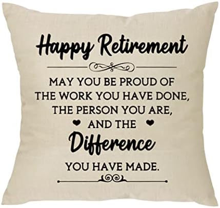 XUNLIZXY Happy Retirement Gifts for Women – Funny Pillowcase Pillow ...