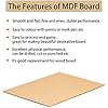 TSKDKIT A5 MDF Wood Boards for Crafts 4mm Medium Density Fiberboard ...