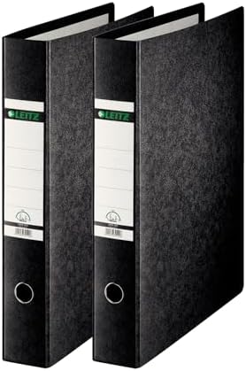 Leitz 310670195 A3 Upright Board Lever Arch File 77mm Spine - Black ...