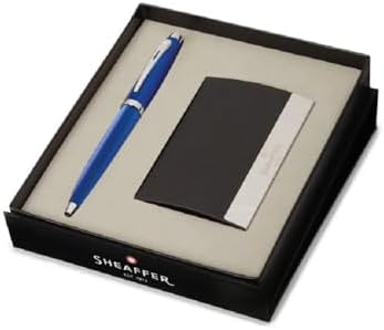 Sheaffer Gift Set 100 Ballpoint Pen With Business Card Holder Glossy ...