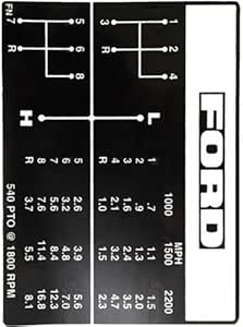 Amazon.com: C5NN7B292FN Shift Pattern Decal Fits Ford Decals 4000 4100 ...