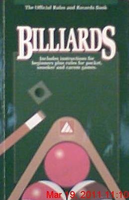 Billiards: The Official Rules and Record Book 1992 (World Standardized ...
