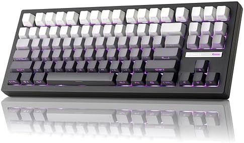 Amazon.com: ZORNHER ZH870 Wireless Mechanical Gaming Keyboard,80% Black ...